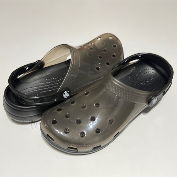 CROCS | Shoes | New With Tag Crocs Classic Translucent Clog Black 26908 ...